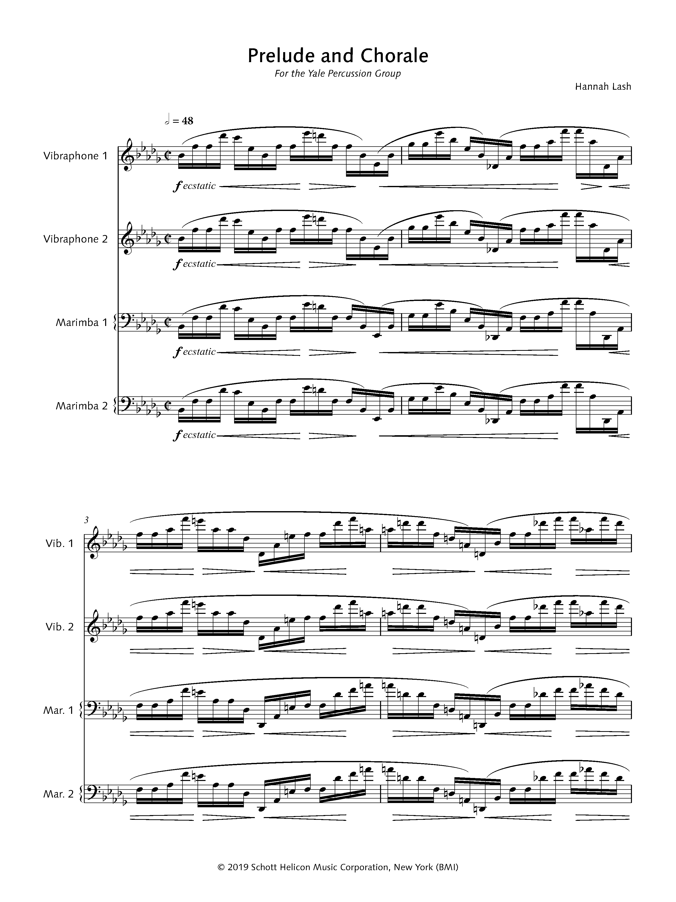 PSNY: Han Lash - Prelude and Chorale